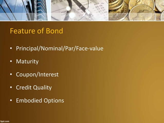 bond and its types | PPTX | Stocks and Bonds | Personal Investing