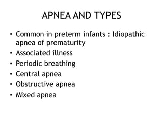 Apnea in newborns, Hypothermia and Hyperthermia | PPT