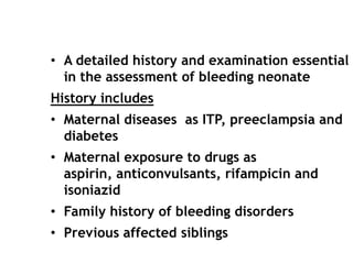 Bleeding in newborns | PPTX
