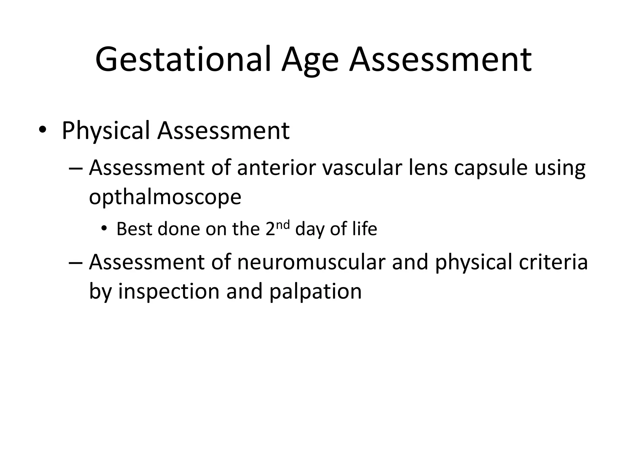 Gestational age assessment and Neonatal reflexes | PPTX