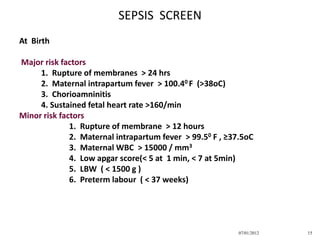 Neonatal Sepsis and Necrotizing Enterocolitis | PPTX