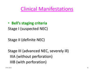 Neonatal Sepsis and Necrotizing Enterocolitis | PPT