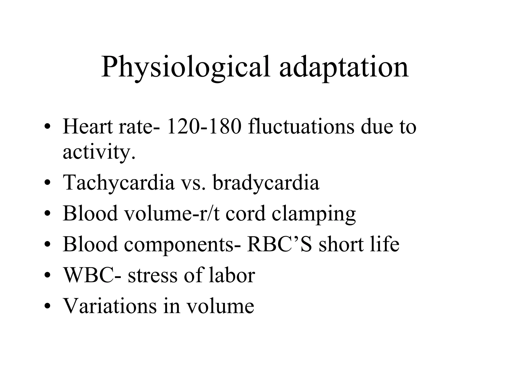 Newborn adaptation | PPT