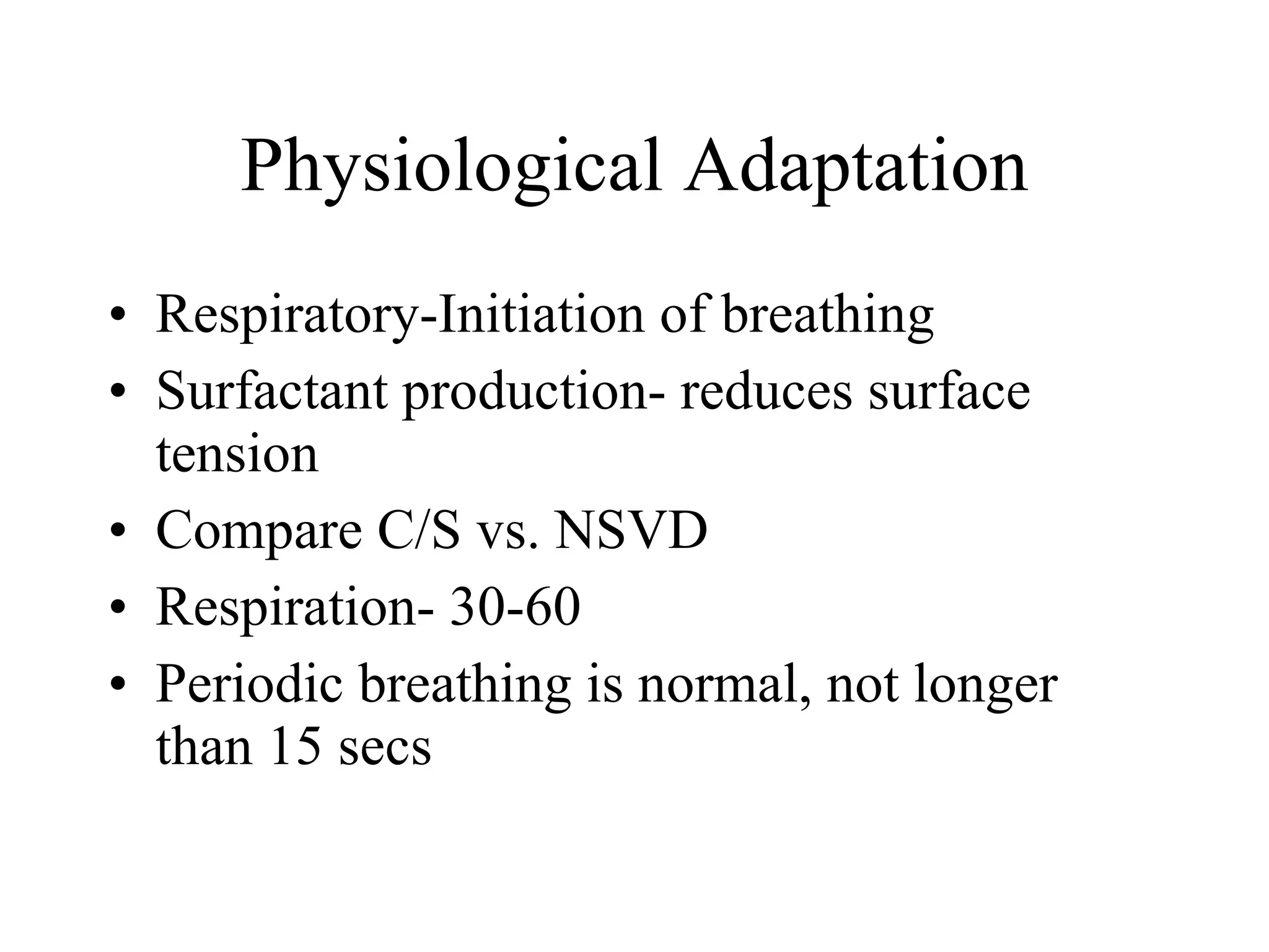 Newborn adaptation | PPT