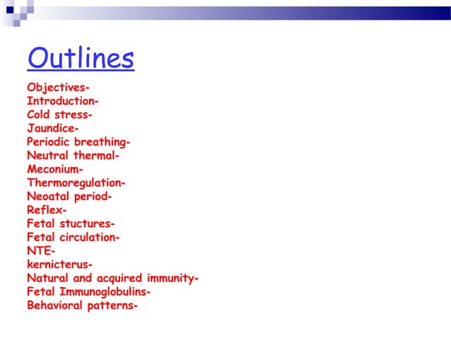 Newborn adaptation | PPT