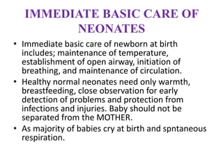Newborn care | PPTX