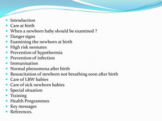 Newborn care..skp
