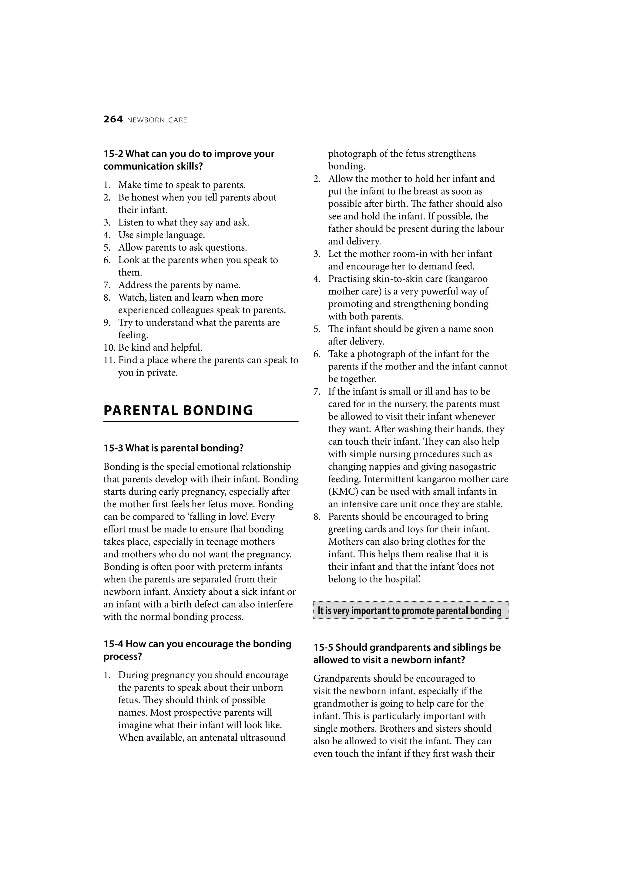 Newborn Care: Communication | PDF