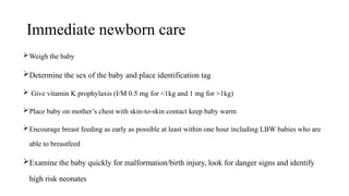 Newborn Care, Essential newborn care, High risk neonates | PPTX