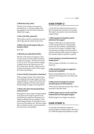 Newborn Care: Oxygen therapy | PDF