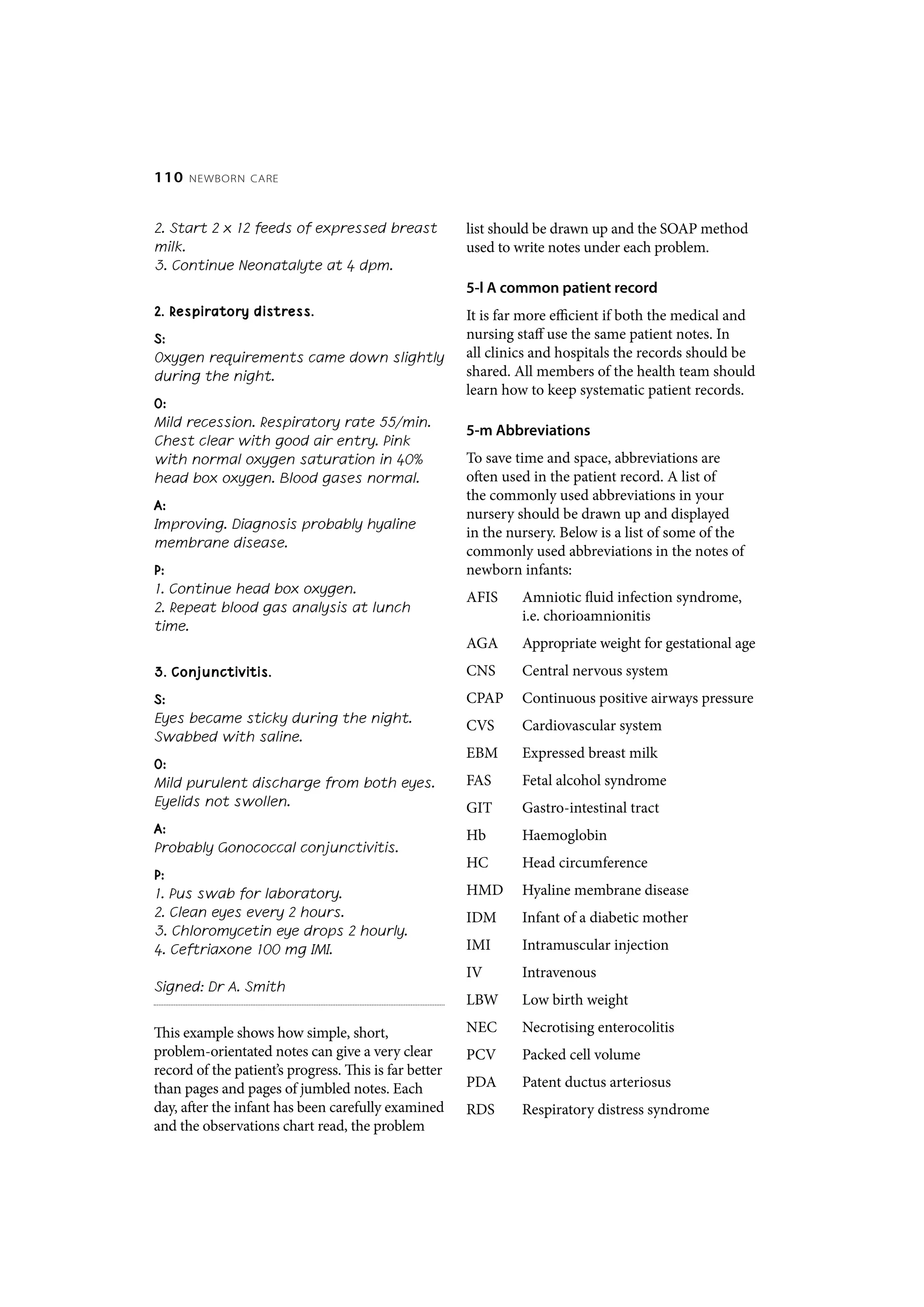 Newborn Care: Skills workshop Clinical notes and observation | PDF