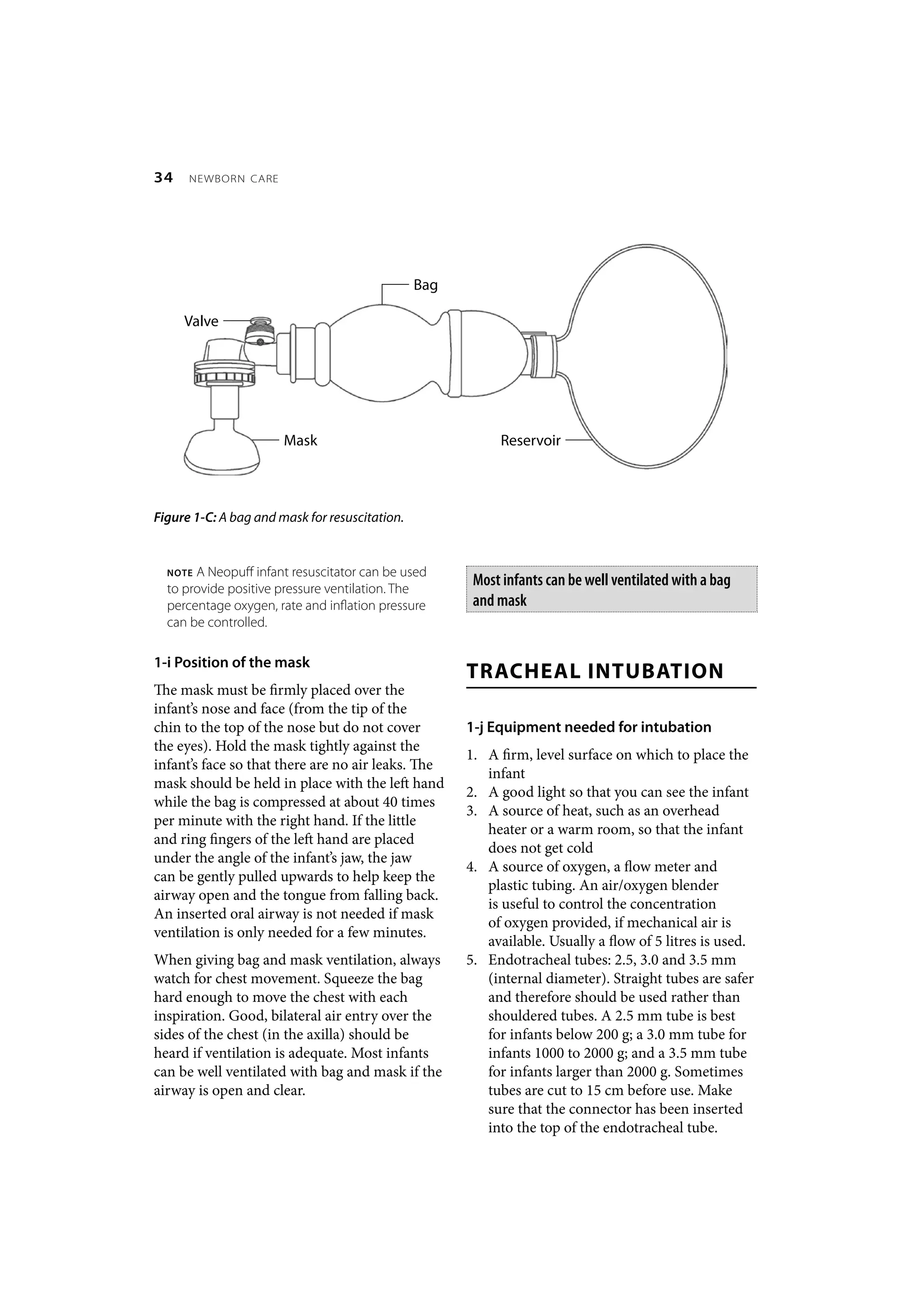 Newborn Care: Skills workshop Neonatal resuscitation | PDF