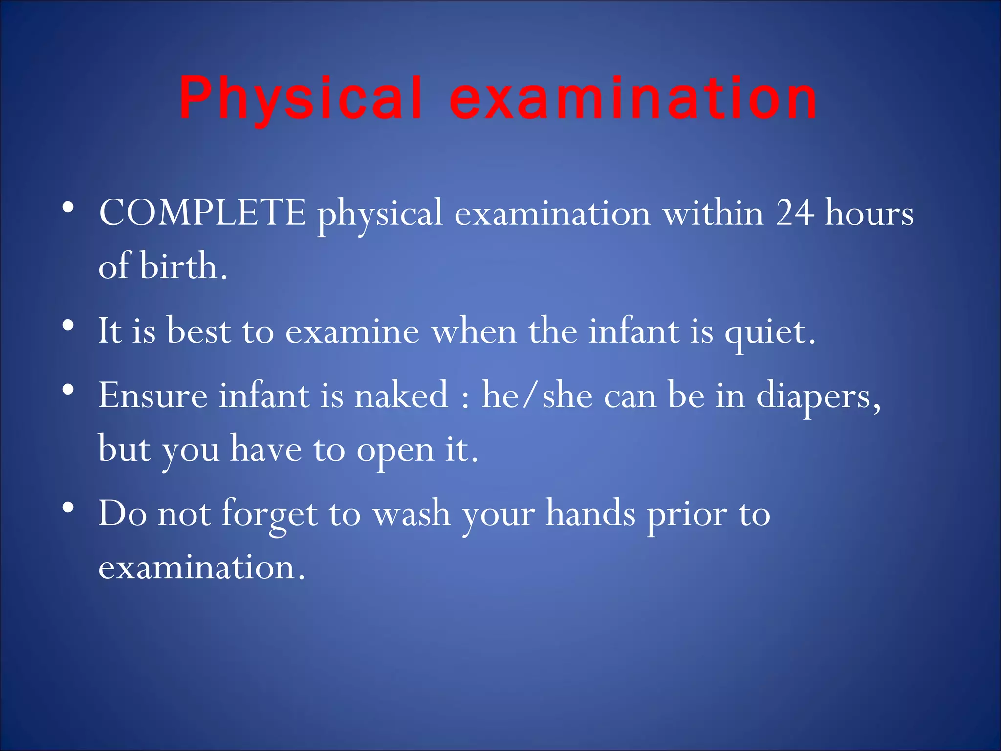 Newborn examination | PPT