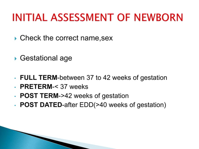 Newborn examination | PPTX