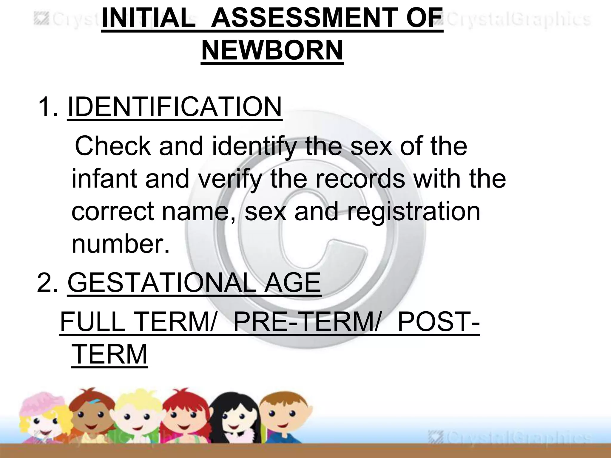 Newborn assessment | PPTX