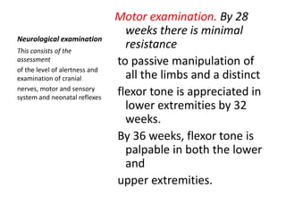 Newborn history and examination | PPTX