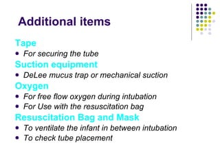 Newborn intubation | PPT