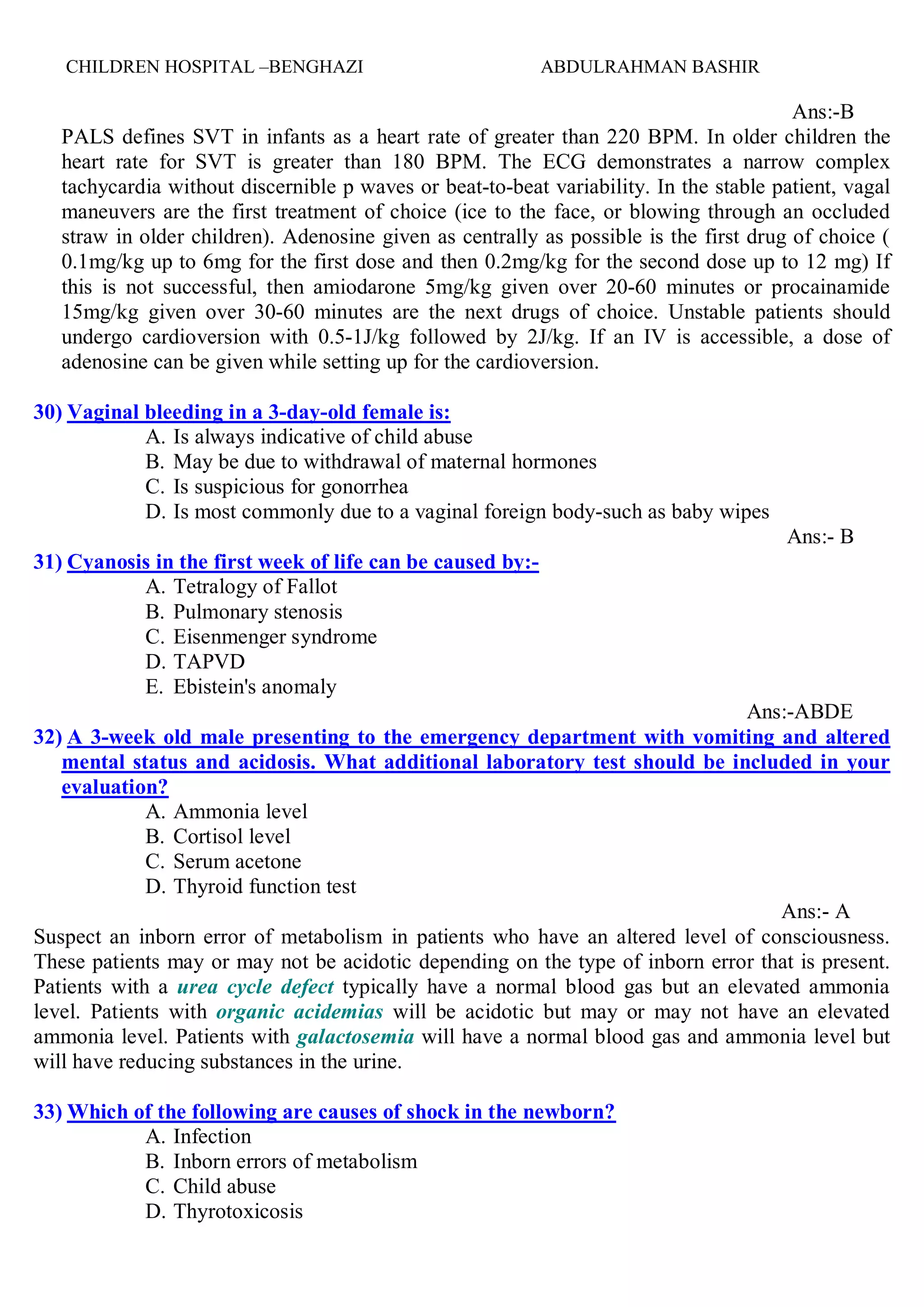 Newborn mcq | PDF