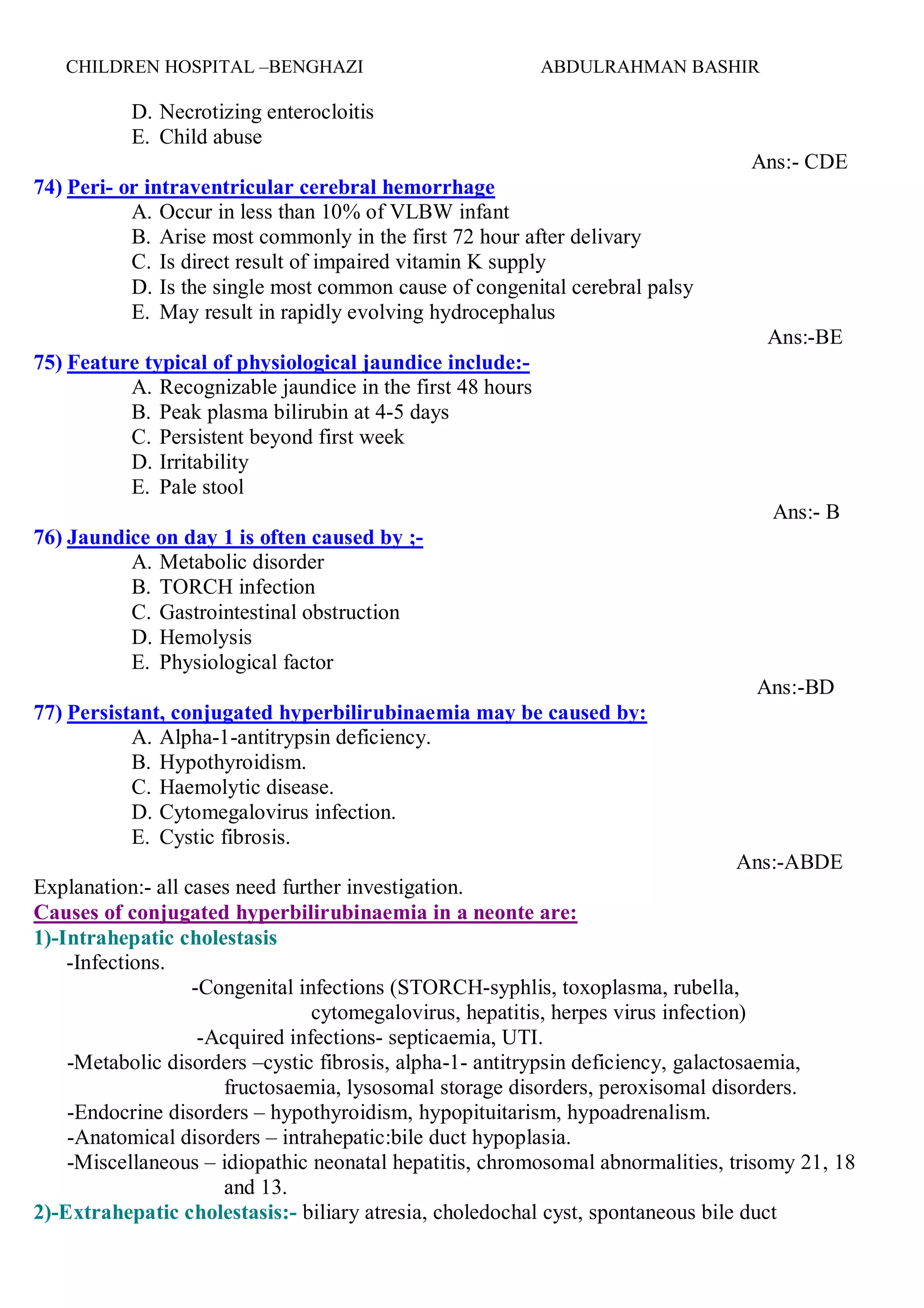 Newborn mcq | PDF
