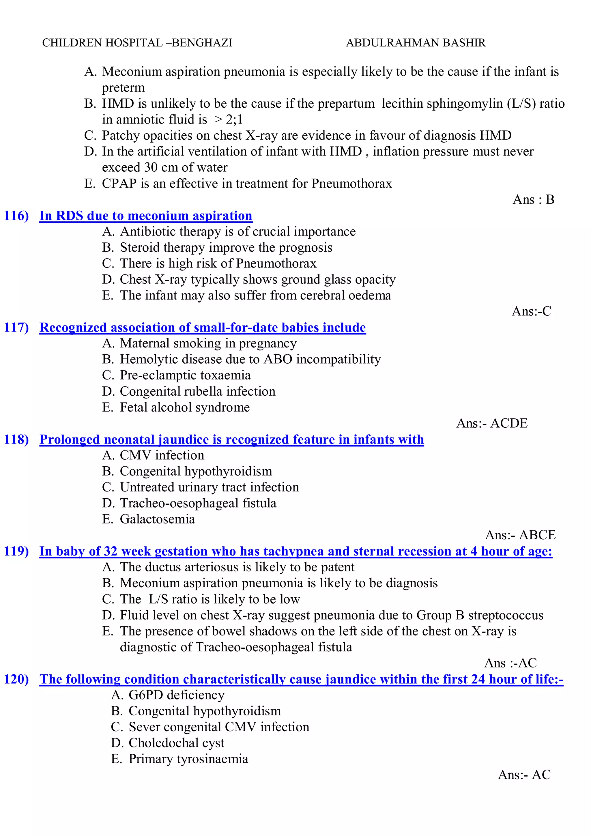 Newborn mcq | PDF