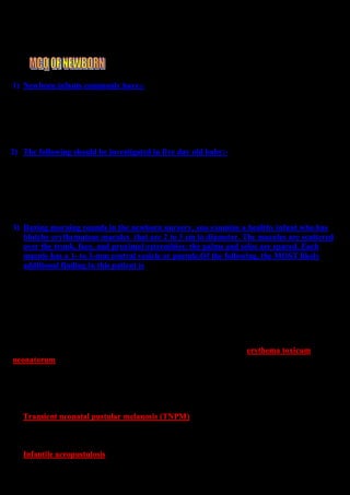 Newborn mcq | PDF