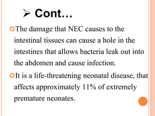 Necrotizing Enterocolitis | PPT