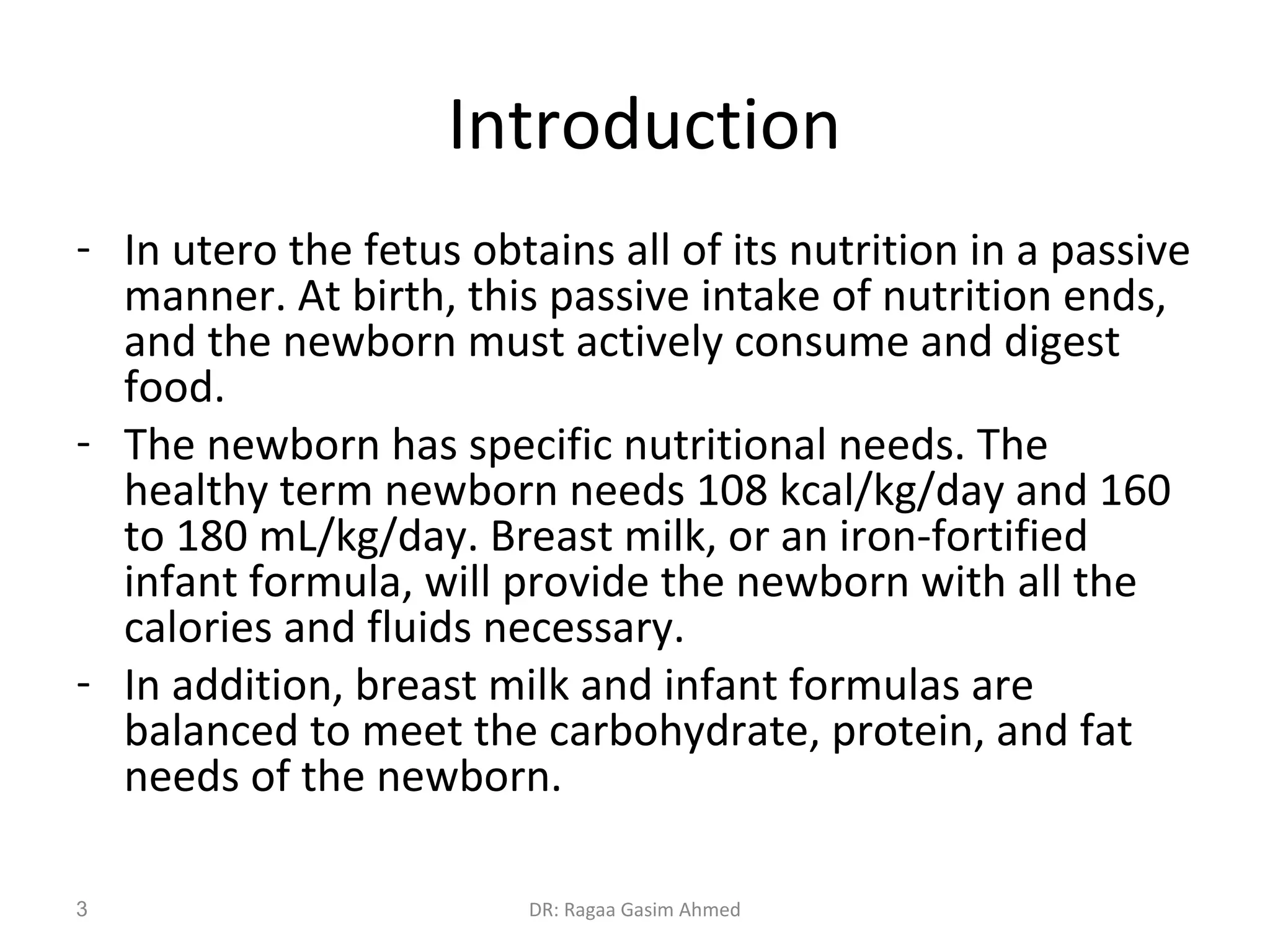 Newborn nutrition | PPT