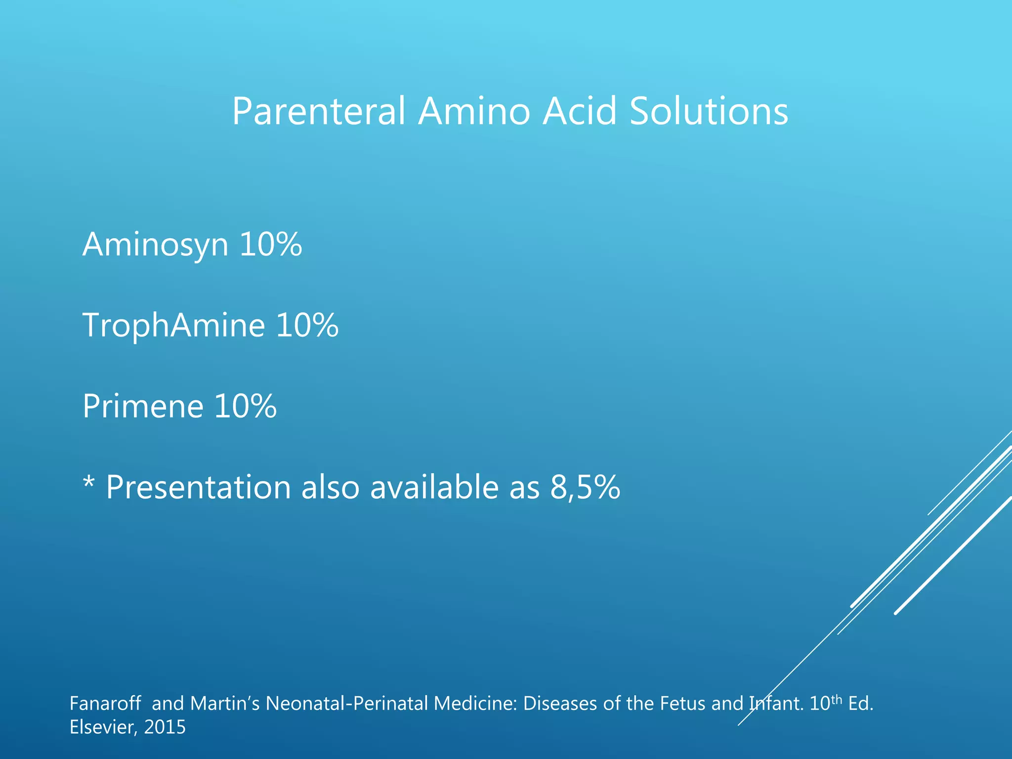 Newborn Parenteral Nutrition | PPTX