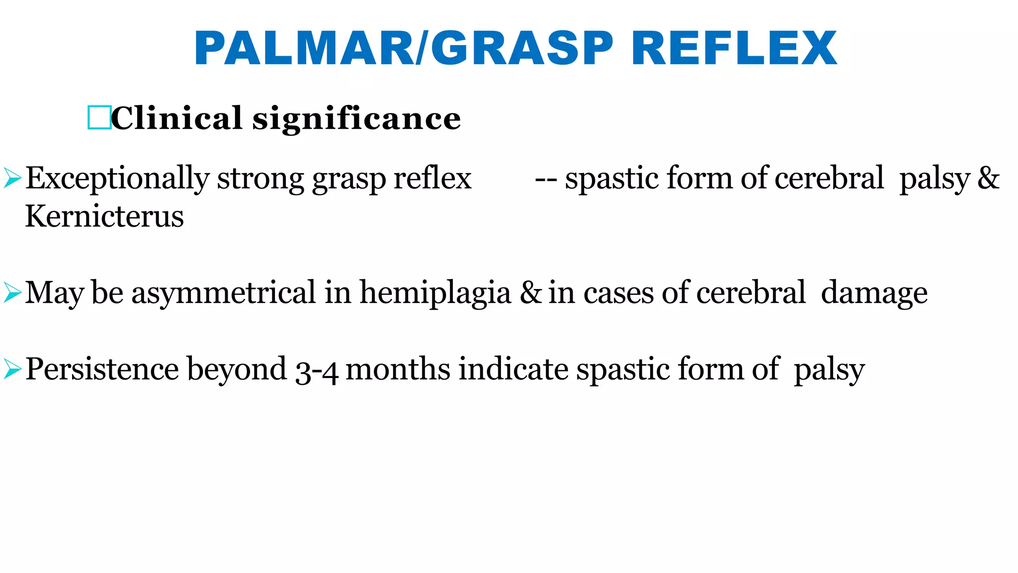 NEWBORN REFLEXES/ PRIMITIVE REFLEXES | PPTX