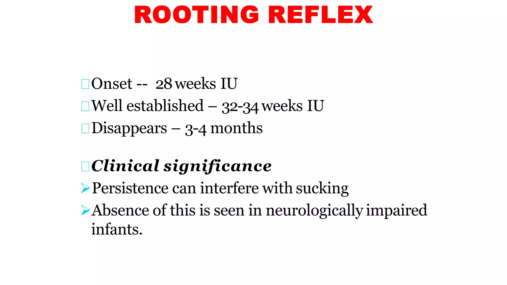 NEWBORN REFLEXES/ PRIMITIVE REFLEXES | PPTX