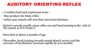 NEWBORN REFLEXES/ PRIMITIVE REFLEXES | PPTX