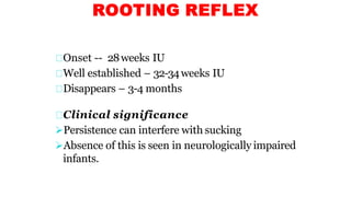 NEWBORN REFLEXES/ PRIMITIVE REFLEXES | PPTX