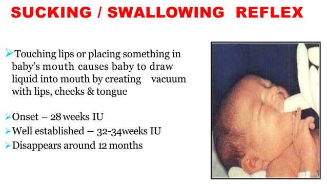 NEWBORN REFLEXES/ PRIMITIVE REFLEXES | PPTX