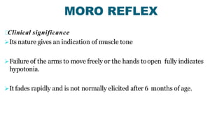 NEWBORN REFLEXES/ PRIMITIVE REFLEXES | PPTX
