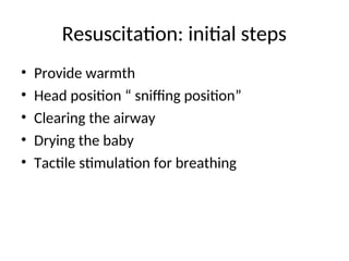 Newborn resuscitation ppt for health care professionals | PPT