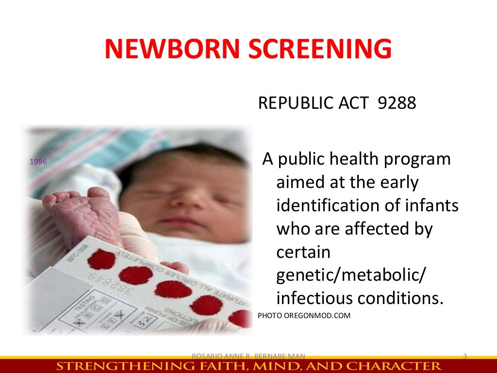 Newborn Screening Updated Newborn Screening Updated