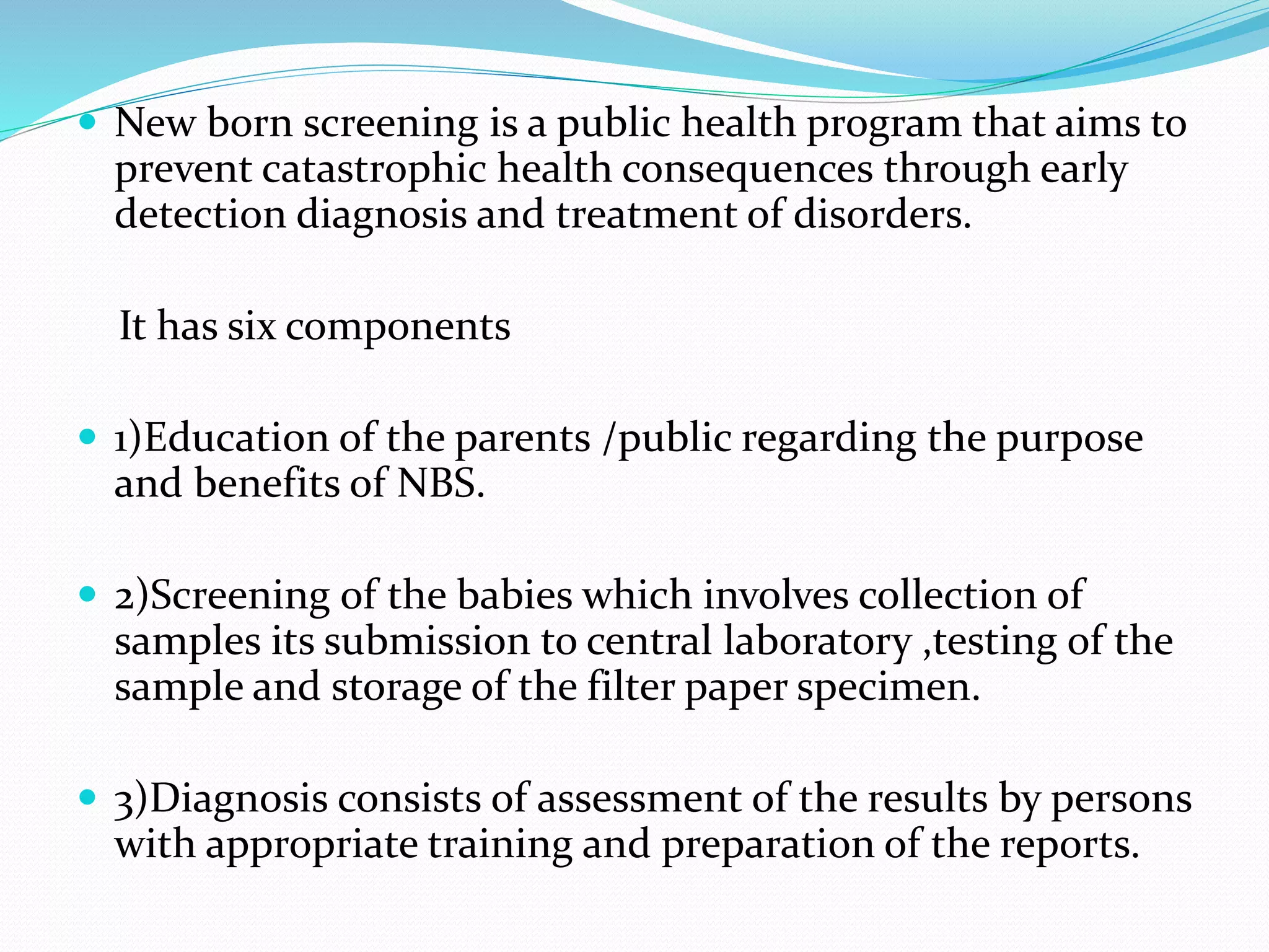 New born screening | PPTX