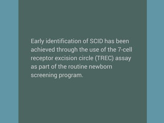 Newborn Screening and Severe Combined Immune Deficiency | PDF