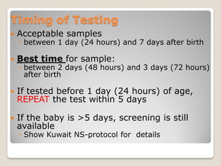 Newborn screening kuwait | PDF