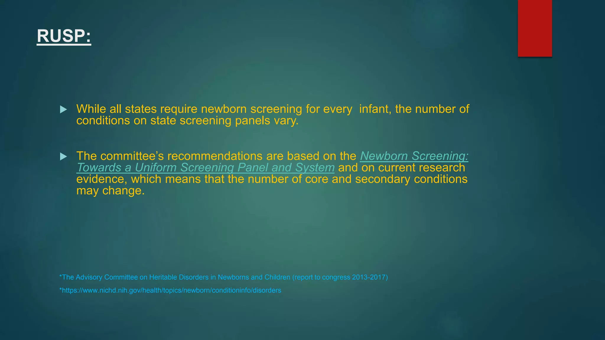 Newborn screening: Kuwait experience | PPTX
