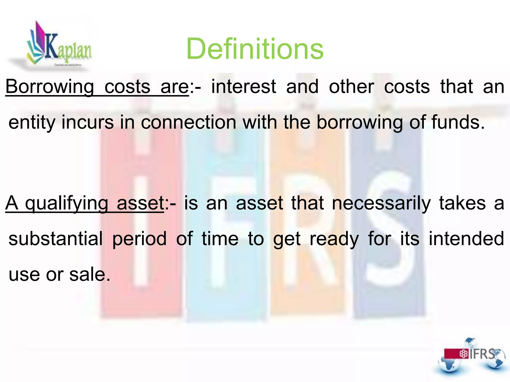 New borrowing cost ias 23 | PPTX