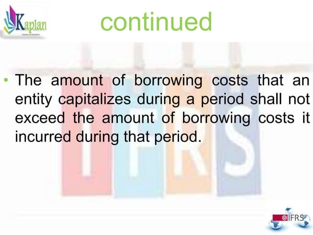 New borrowing cost ias 23 | PPTX