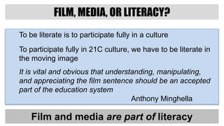 Film literacy in a contemporary landscape | PPTX