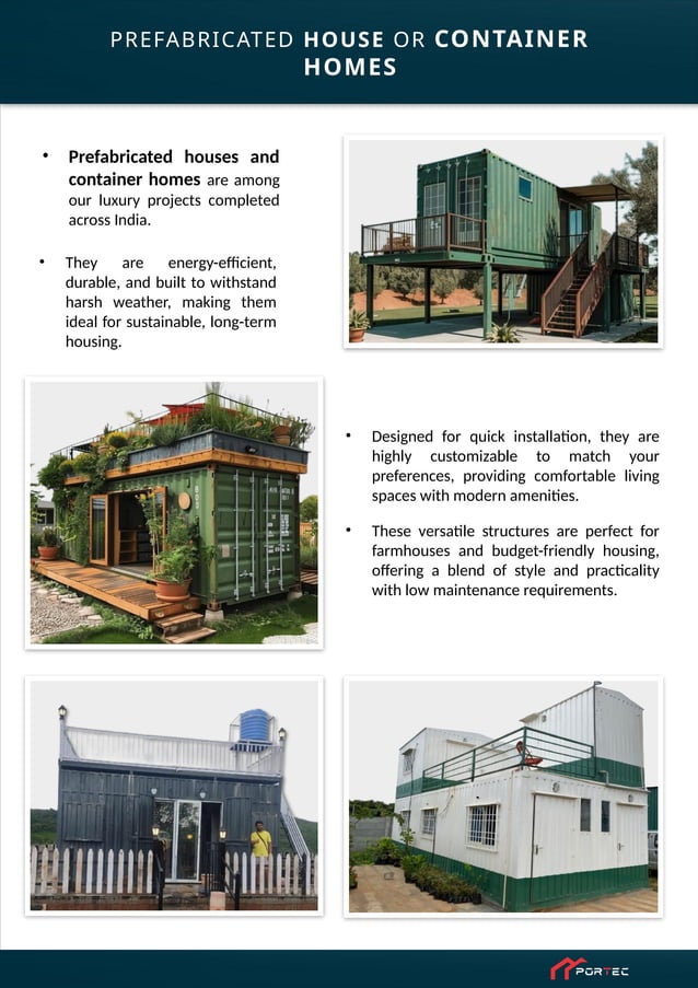 Portec Cabins - Technically Innovative Cabins | PPTX