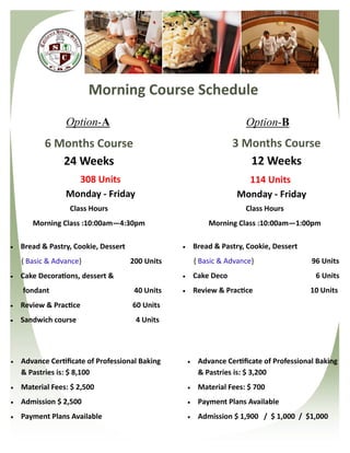 Class Schedule and Tuition | PDF