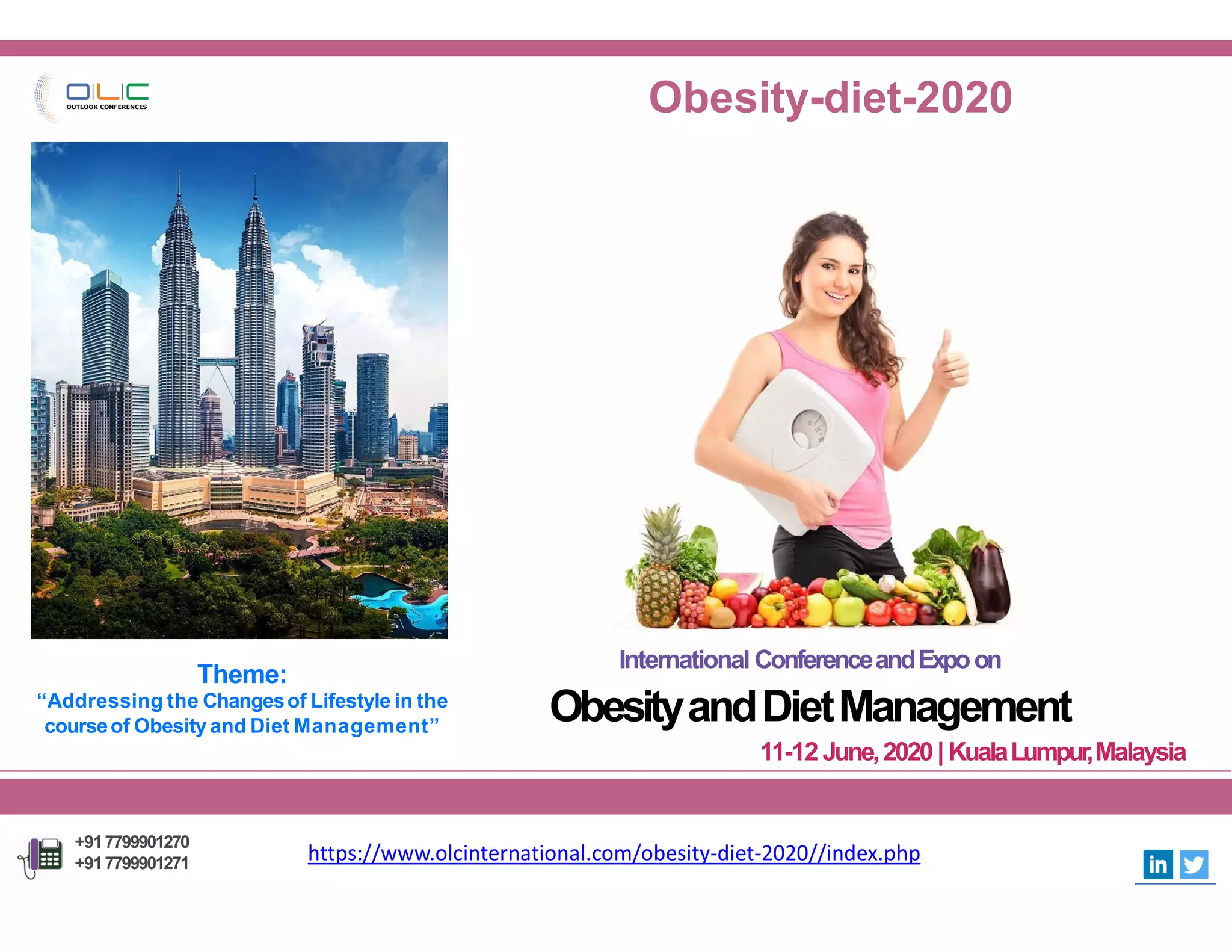 Obesity Conference | Obesity Meetings -Obesity Diet 2020 | PPT