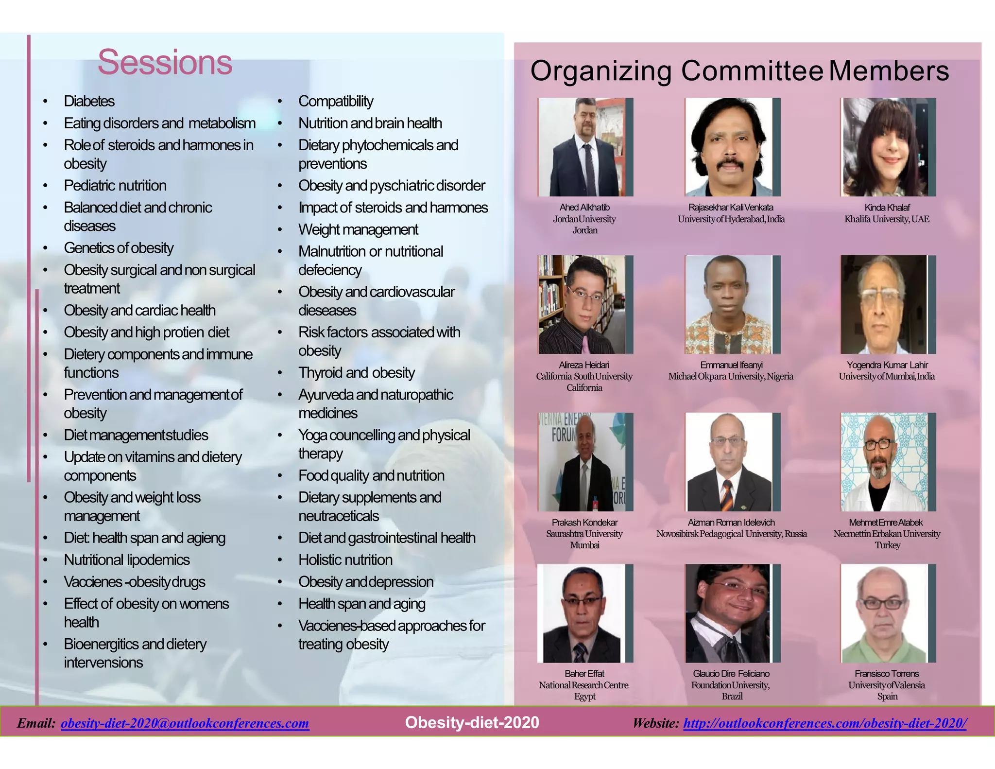 Obesity Conference | Obesity Meetings -Obesity Diet 2020 | PPT