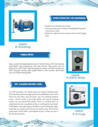 WASHING MACHINE AND SPOTTING MACHINE By Megha Laundry Equipments ...