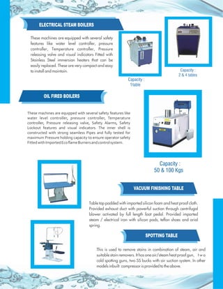 WASHING MACHINE AND SPOTTING MACHINE By Megha Laundry Equipments ...