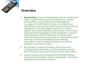 Ingenerie Bug Tracker Guide | PPTX | Operating Systems | Computer ...